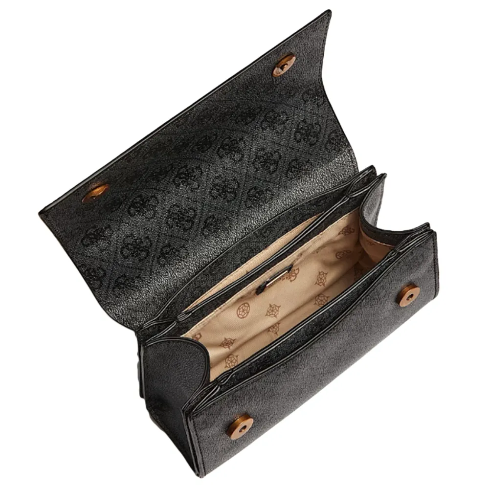 Sac bandoulière femme Guess Mini alexie logo 4g Noir - ZESHOES