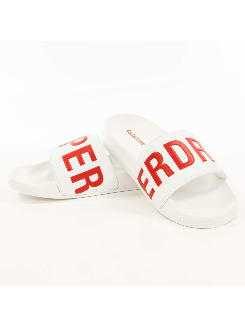 Claquette homme Superdry Code core pool slide Blanc - ZESHOES