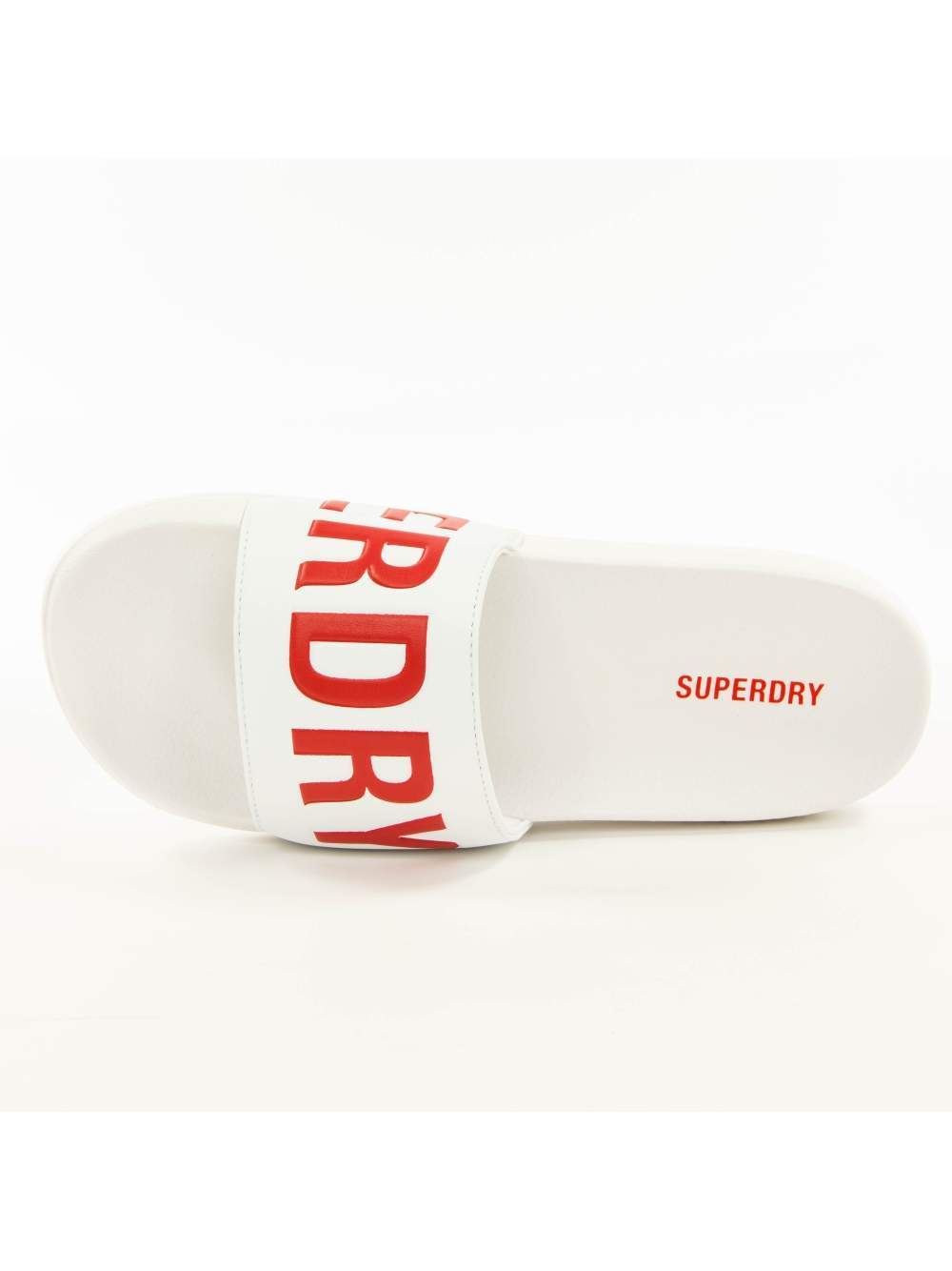 Claquette homme Superdry Code core pool slide Blanc - ZESHOES