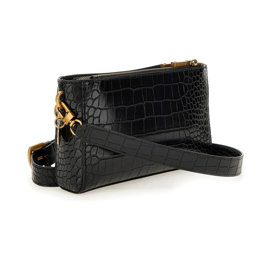 Sac bandoulière femme Guess didi mini Noir - ZESHOES