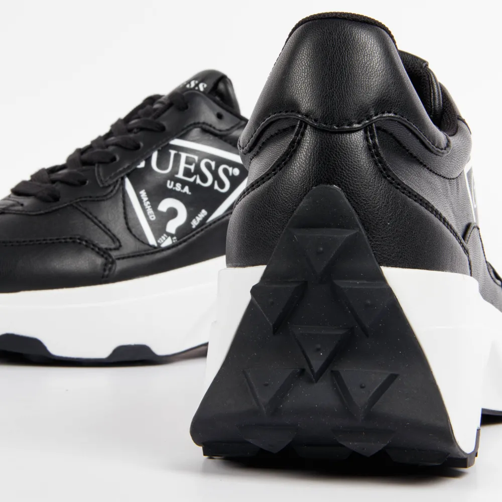 Basket de ville basse femme Guess calebb Noir - ZESHOES