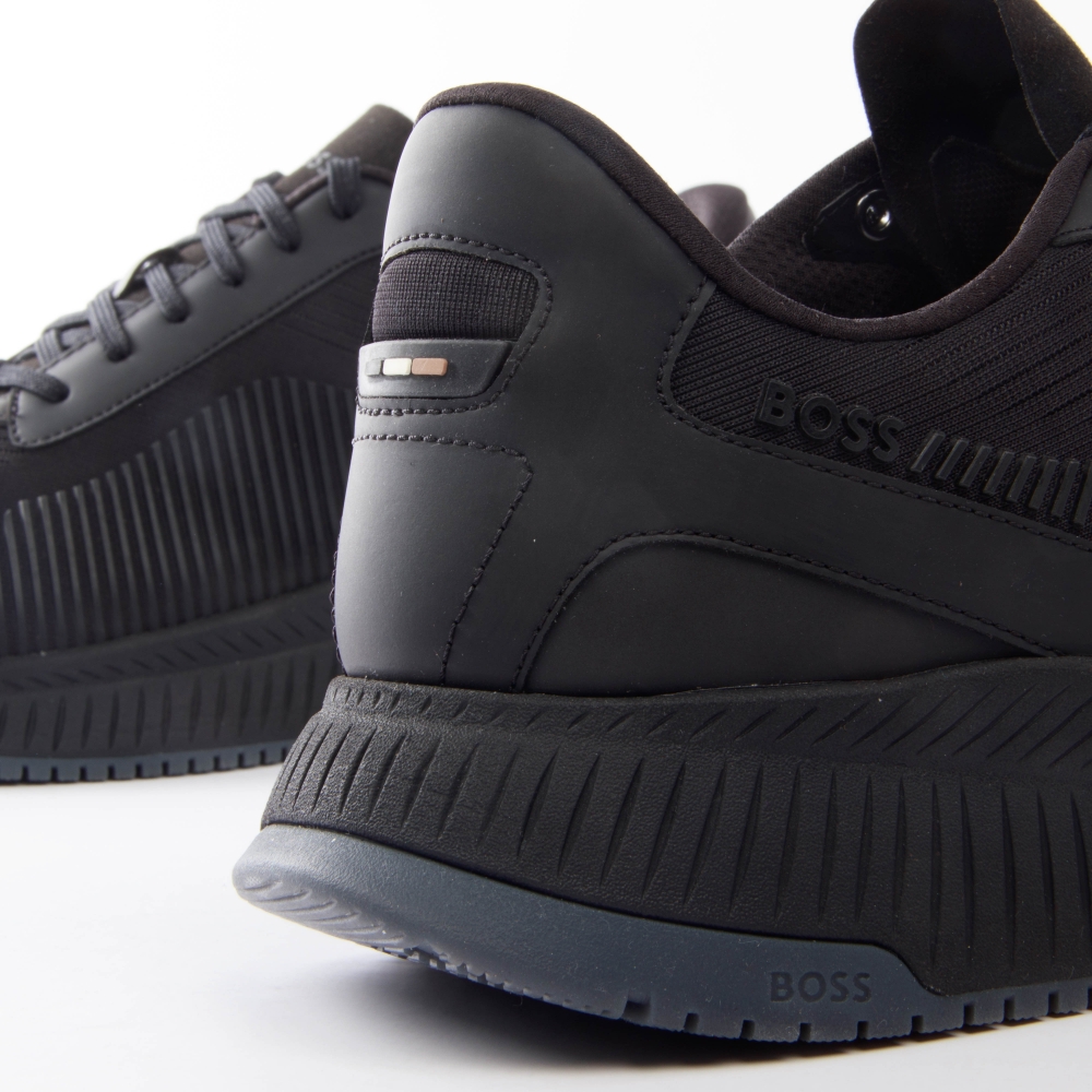 Basket de ville basse homme Boss Titanium Noir - ZESHOES