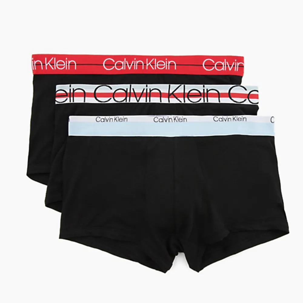Boxer homme Calvin Klein regular front logo pack x3 Multicolor - ZESHOES