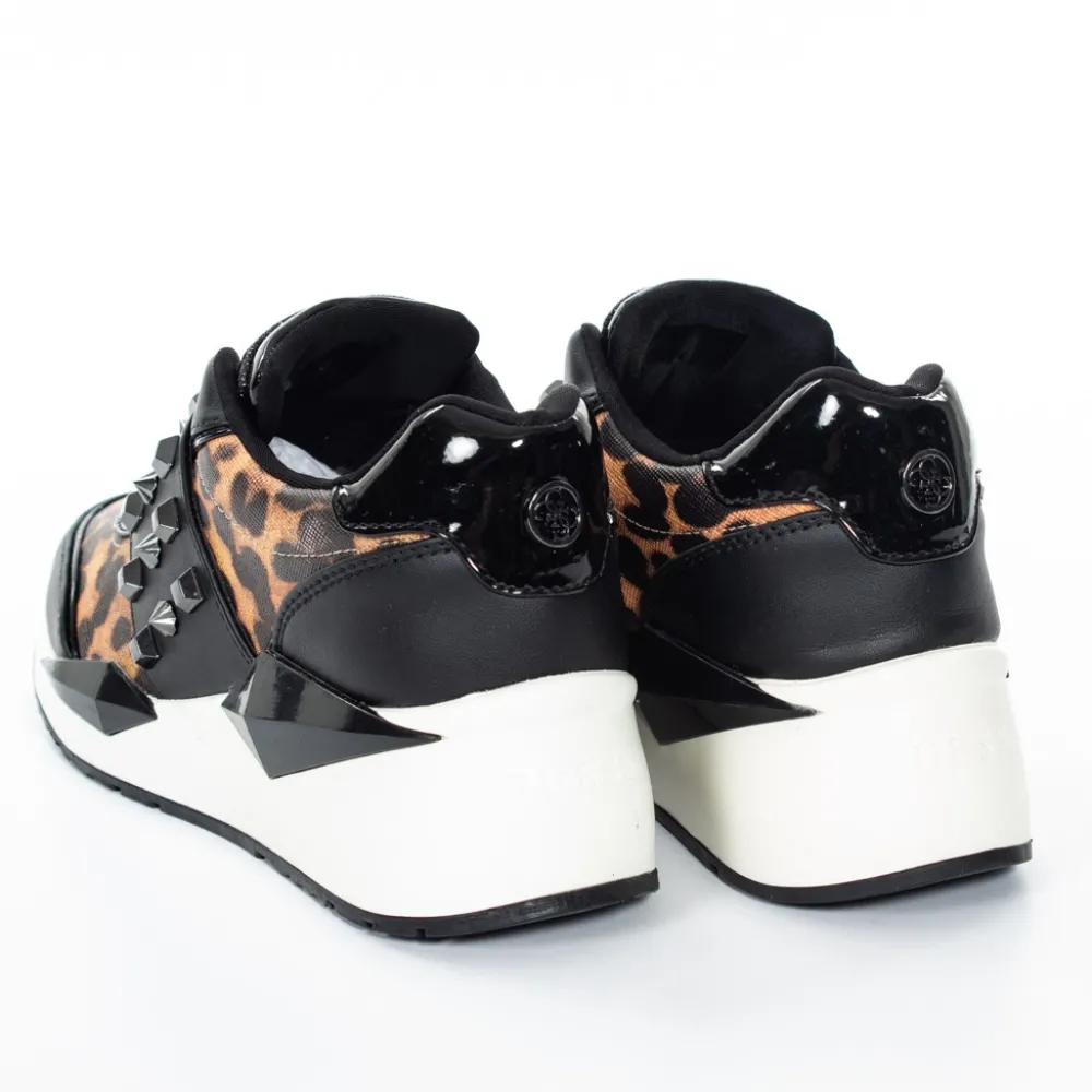 Basket basse femme Guess authentic Leopard - ZESHOES