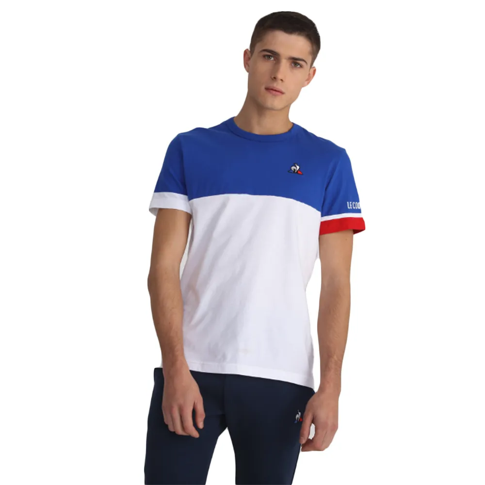 T shirt manche courte homme Le Coq Sportif authentic tricolore ...